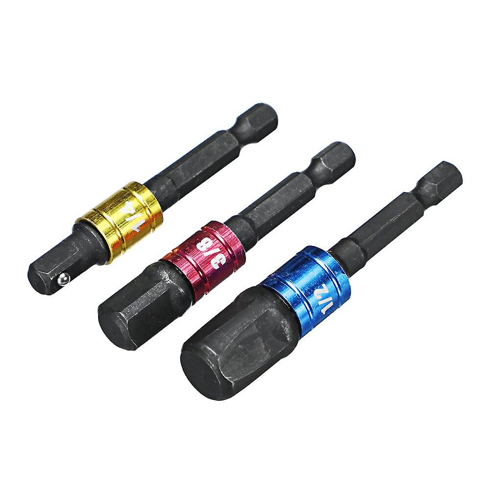 14Pcs Handle Socket Wrench With Inner Hexagon Connector And 3pcs 1/4" 3 ...