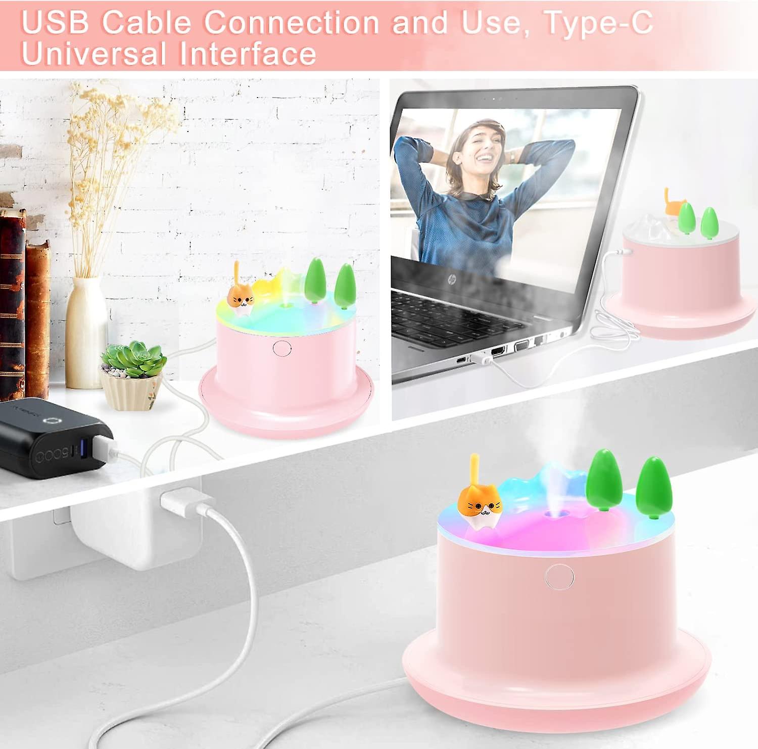 Small Humidifier, Cute Humidifier, Baby Humidifier With Colorful Lights ...