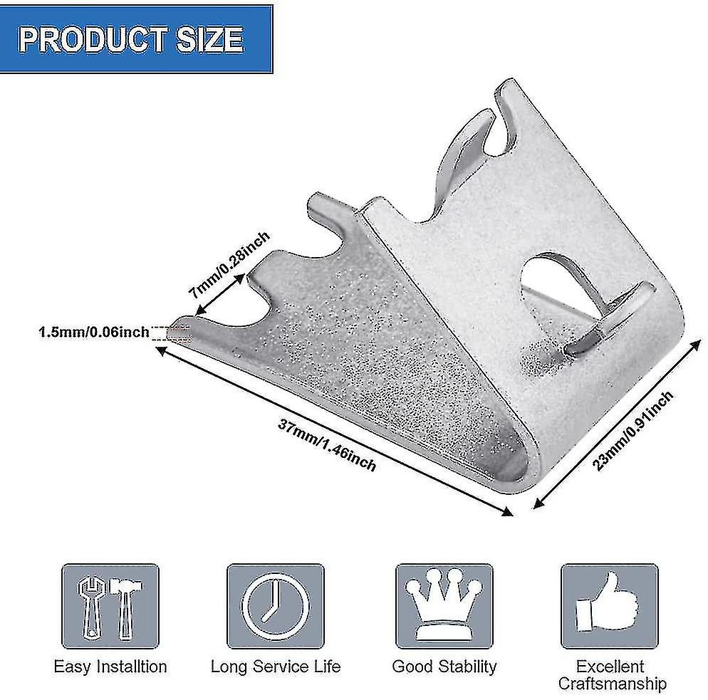 12 Pcs Freezer Shelf Clip Stainless Steel Fridge Shelf Support ...