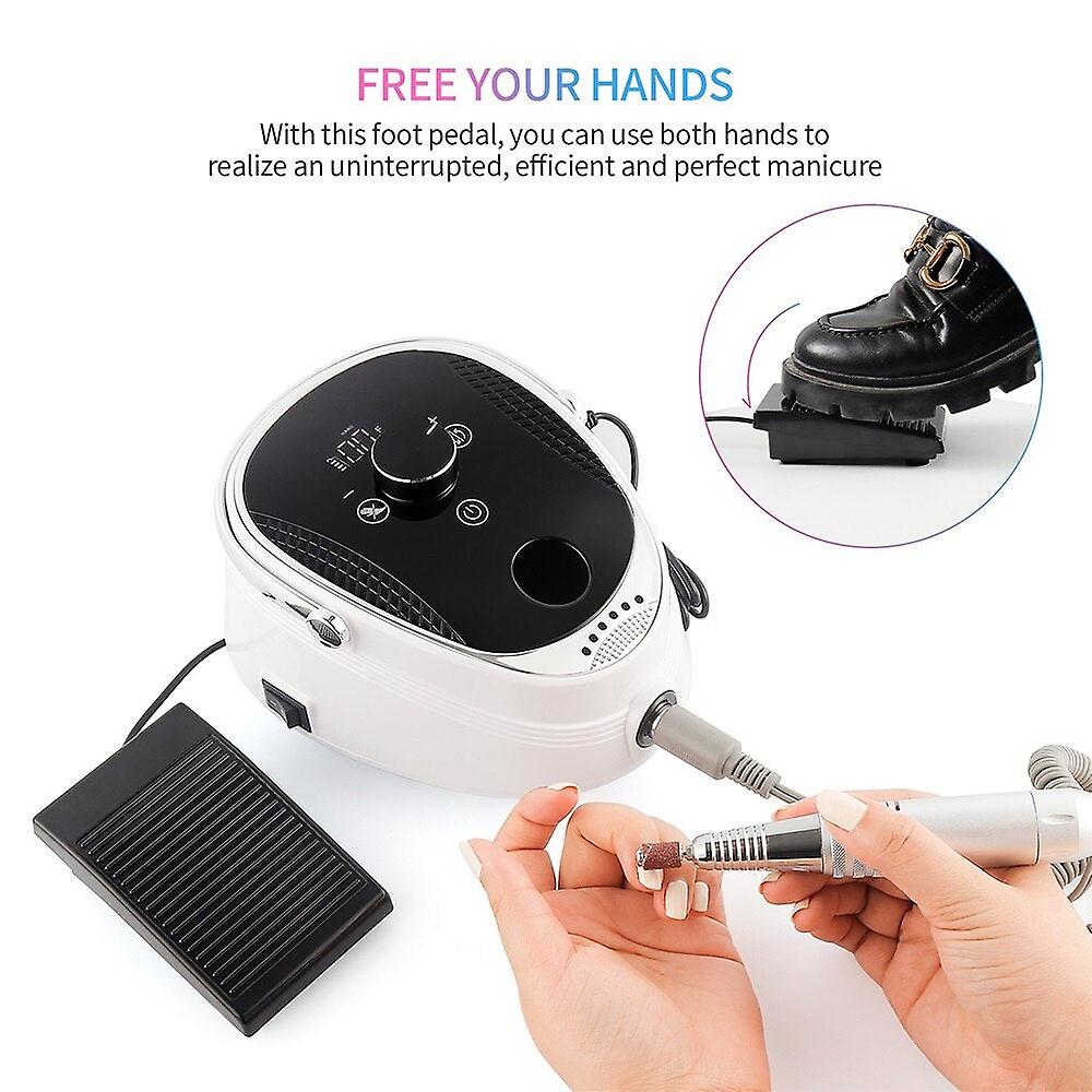 Wireless Nail Drill Machine 35000rpm Rechargeable Nail Drill Polisher ...