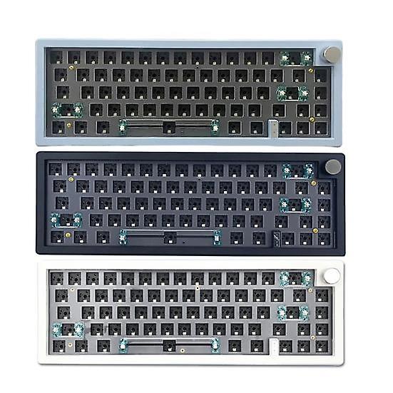 Mechanical Keyboard Kit with Knob Programmable RGB Backlit Hot Swap ...