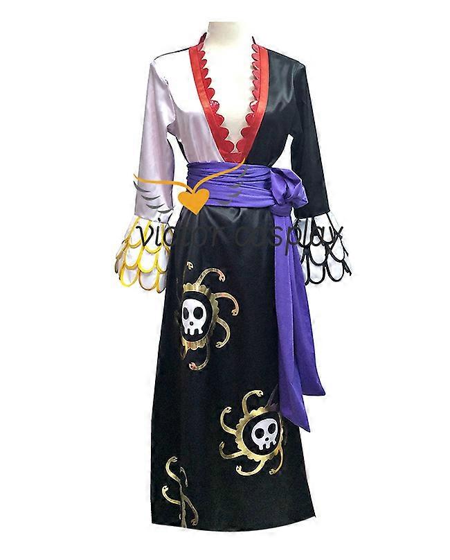 Anime Boa Hancock Cosplay With Cloak Dress Costume For Adult Halloween ...