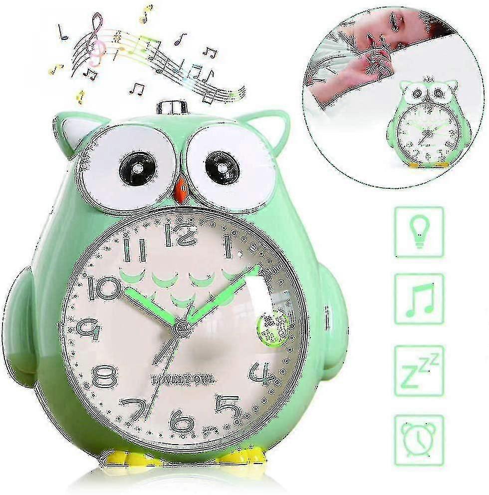 Children's Owl Alarm Clock, Children's Alarm Clock Without Ticking ...