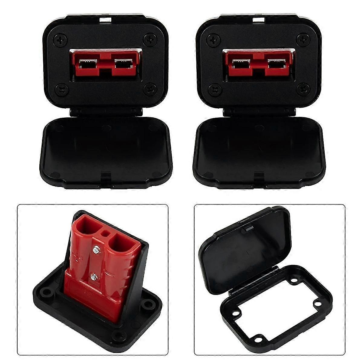 2Pc 50A for Anderson Plug Connector Flush Mount Bracket Panel Cover for ...