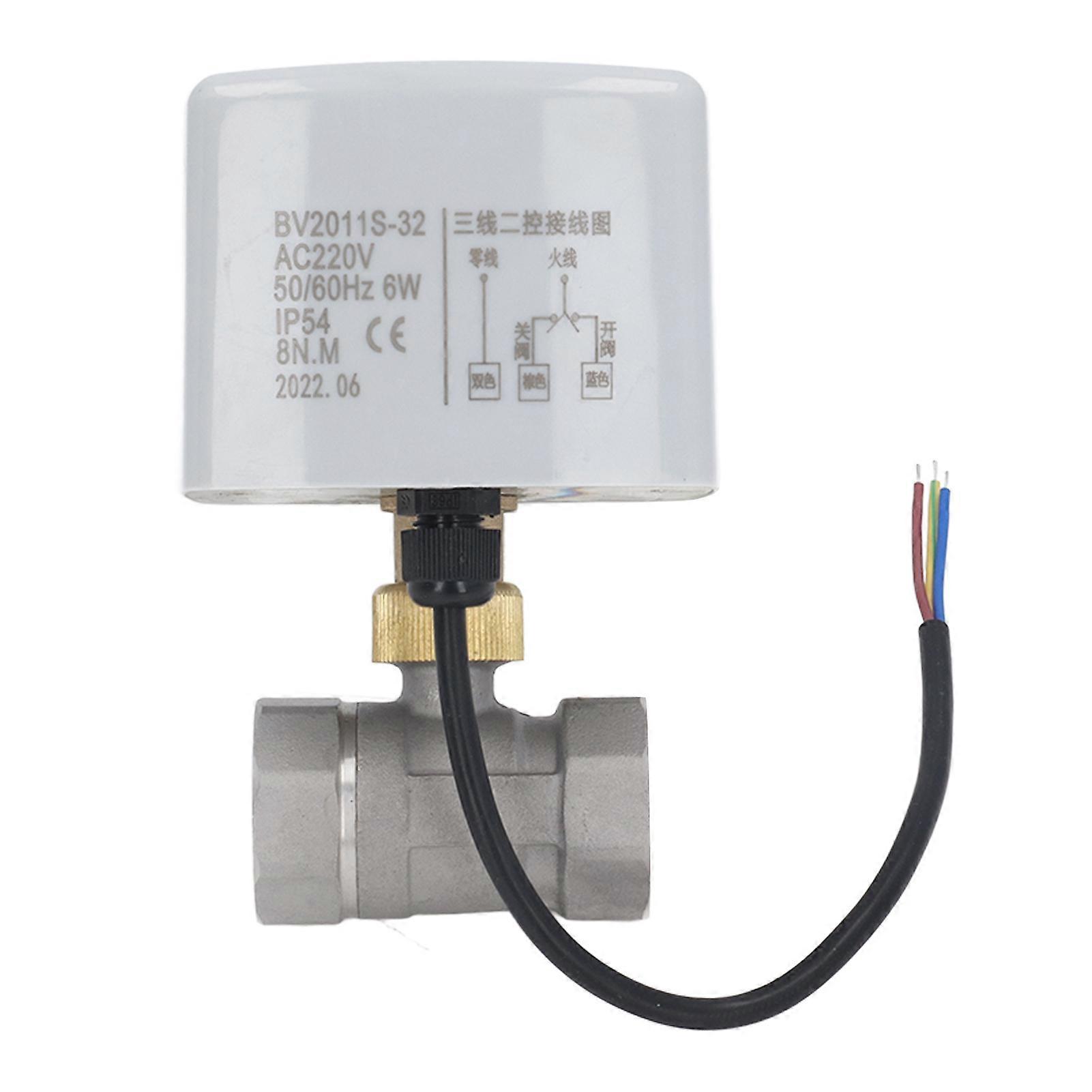 Motorized Ball Valve Stainless Steel Electrical Driver 3 Way 2 Control ...