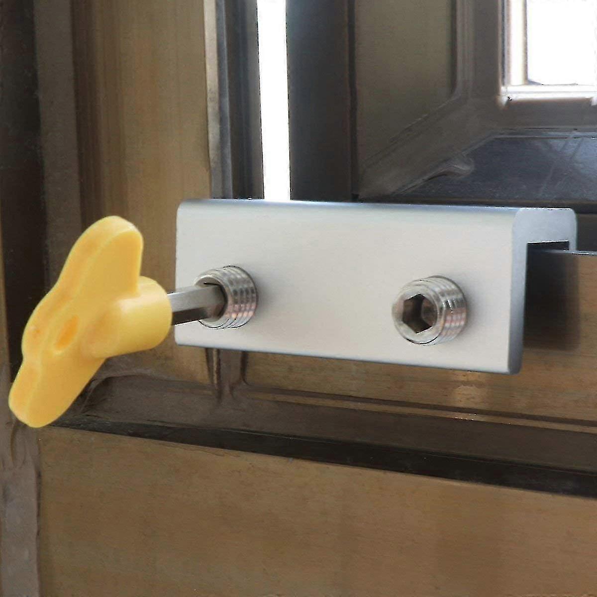 window locks, 4 pack aluminum sliding window locks, adjustable frame ...
