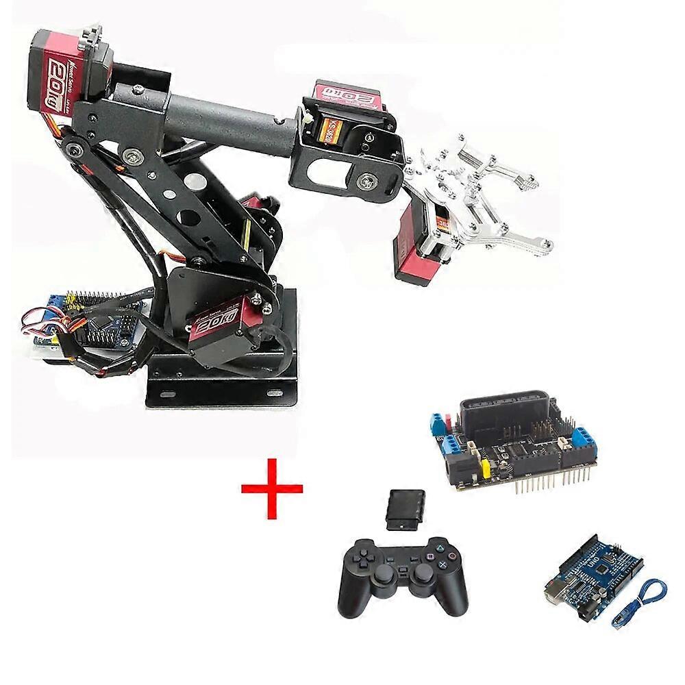 Ps2 Control 6 DOF Robotic Arm Gripper Claw Steam Diy Manipulator for ...