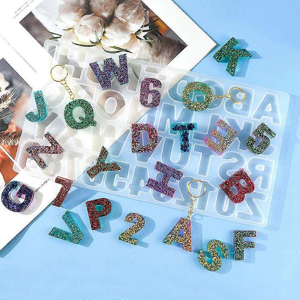 Alphabet Resin Molds, Letter Molds For Resin Casting, For Diy Craft ...