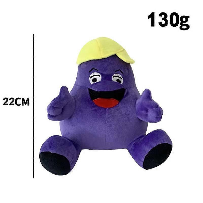 1-3pcs Grimace Shake Yellow Hat Plush Doll Soft Stuffed Animals Plushie ...