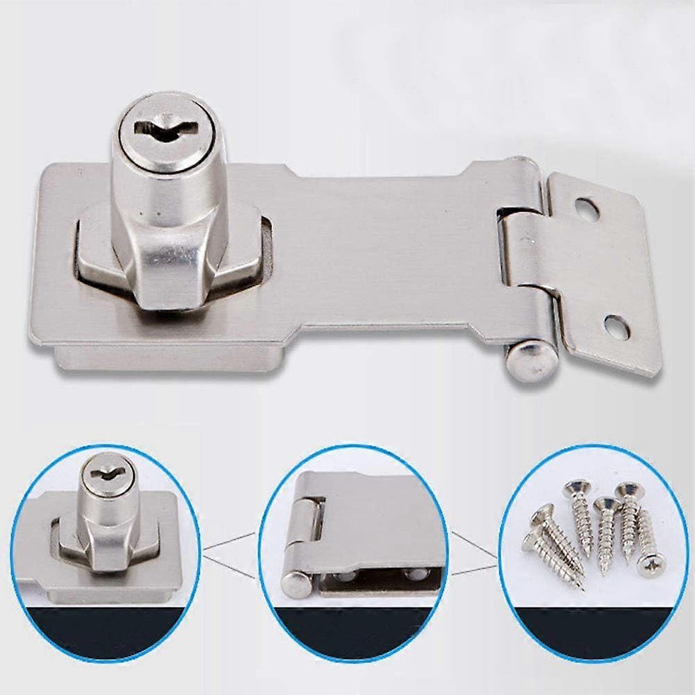 Key Lock Latch with Built-in Lock, Self-Locking Door Catch for Door ...