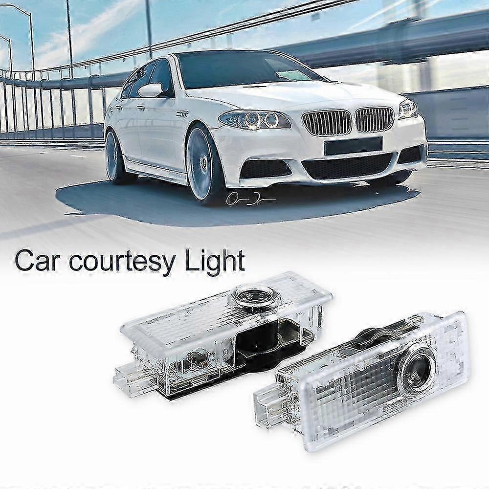 2Pcs Car Door Projector Laser Led Lights Courtesy Puddle Shadow Lamps ...
