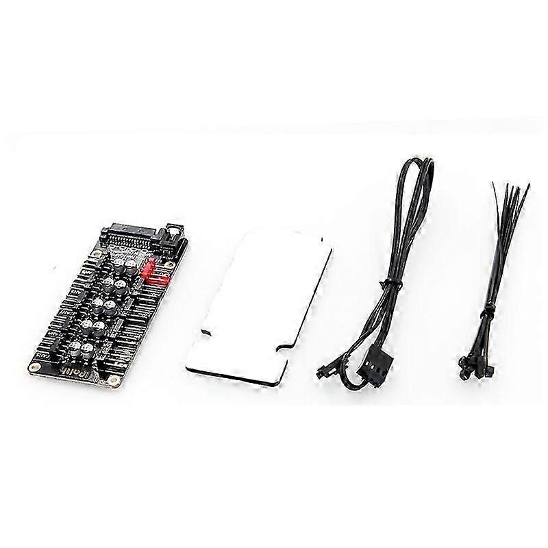Motherboard 4pin 4-pin Pwm Hub Fan Hub Computer Temperature Control Speed Control Board Cpu Fan ...