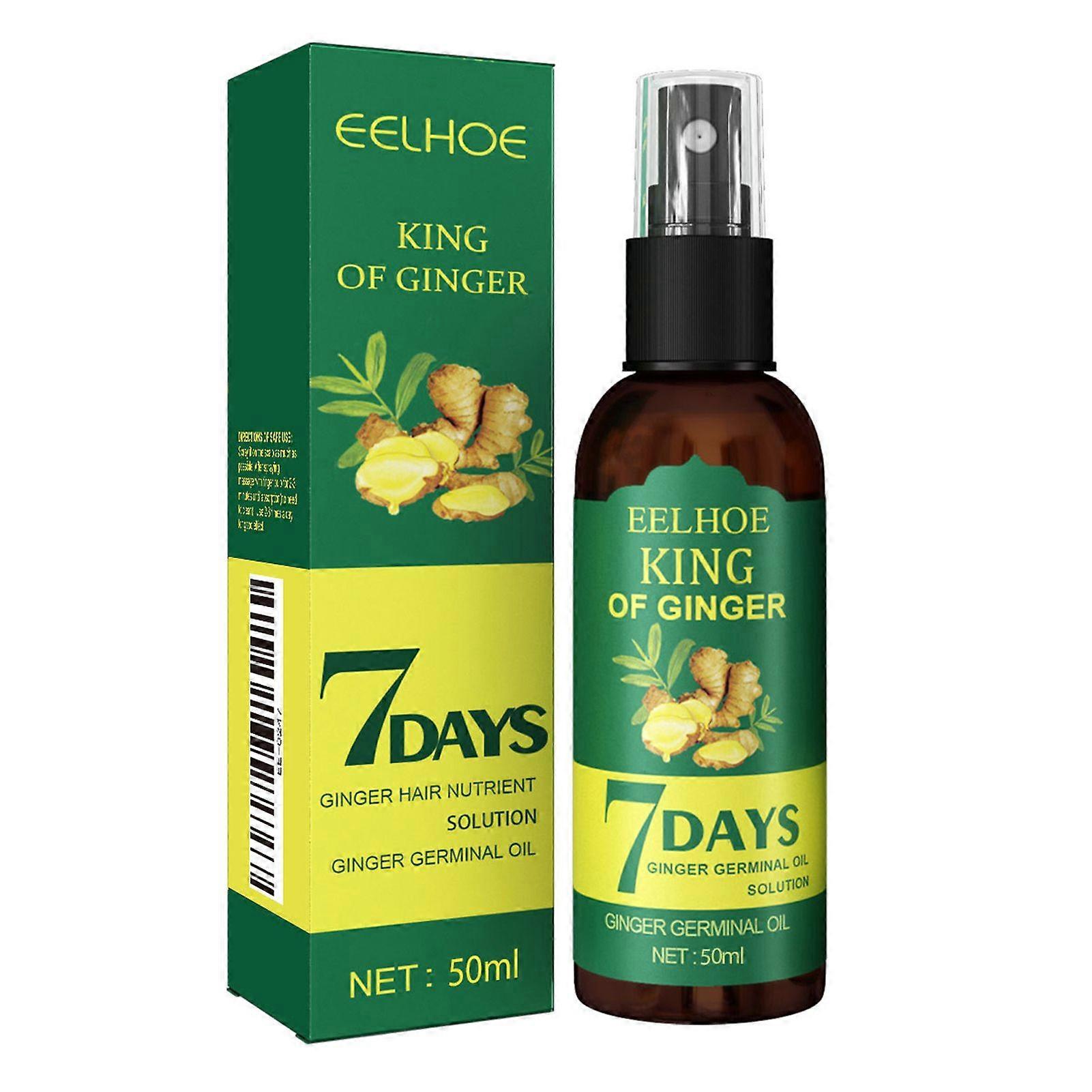 Ginger Anti Hair Loss 7 Days Oil Ginger Serum for Hair Growth Repair ...