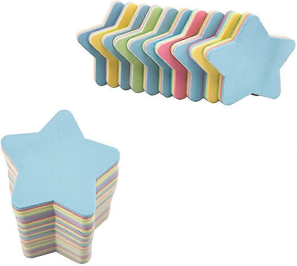 Sticky Notes Star Shaped - 10 Pads 76x76mm Self Stick Post Memo Cute ...