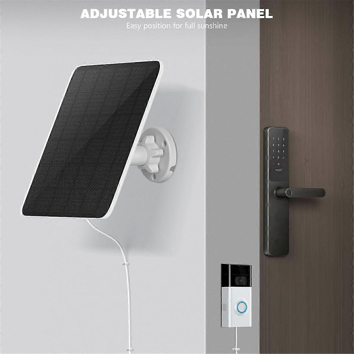 Solar Panel for Ring Doorbell, 5W Solar Panel | Fruugo UK