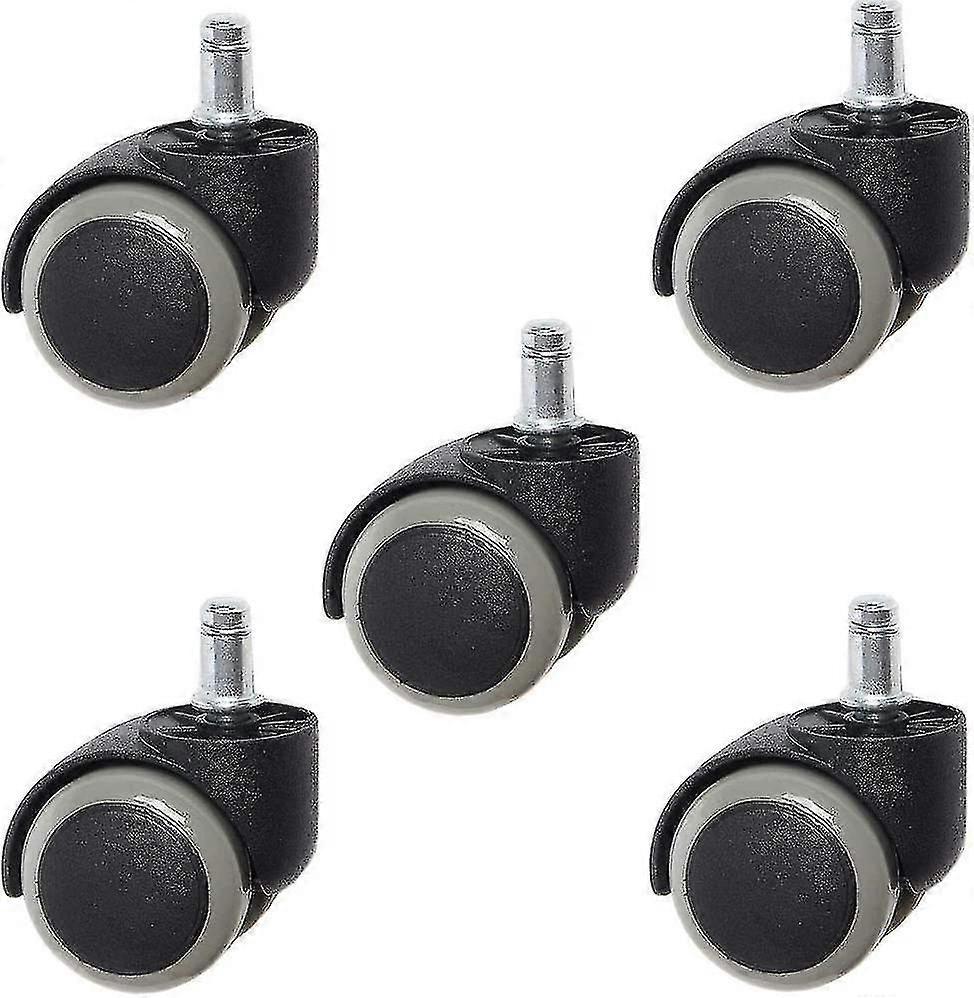 5 Pieces Casters, Silent Universal Office Chair Casters, Chair Casters Replacement, For Chair ...