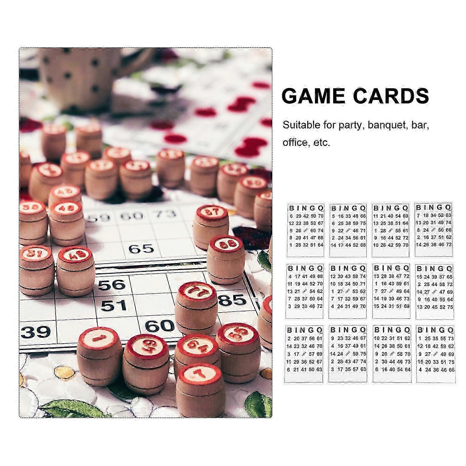 10 Packs Bingo Game Cards BINGO Games Slide Bingo Cards Bingo Game Set ...