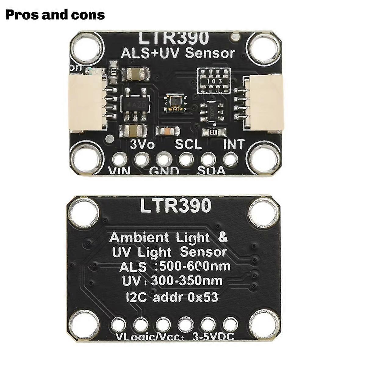 LTR390 UV Light Sensor 300nm to 350nm UV Ultraviolet Ray Sensing for ...