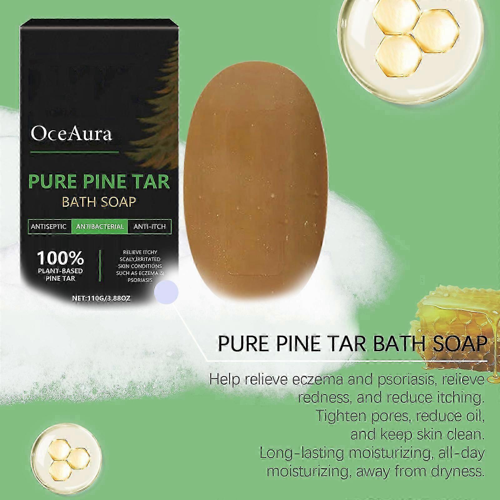 Pure Pine Tar Bath Soap, All Natural Pine Tar Bar Soap, Pine Tar Soap ...