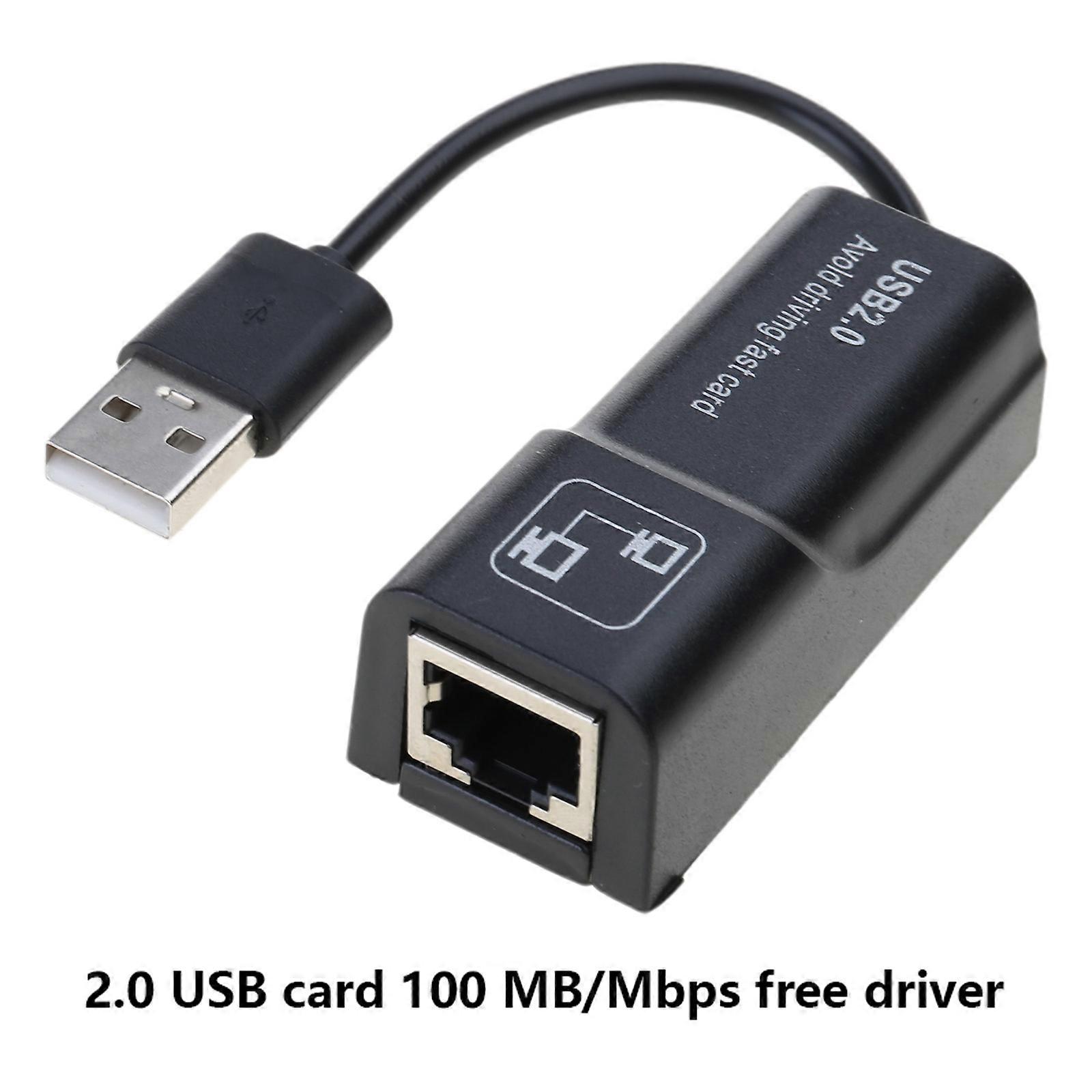 USB to Ethernet Adapter 10/100Mbps Networking Adapter RJ45 to USB 2.0 ...