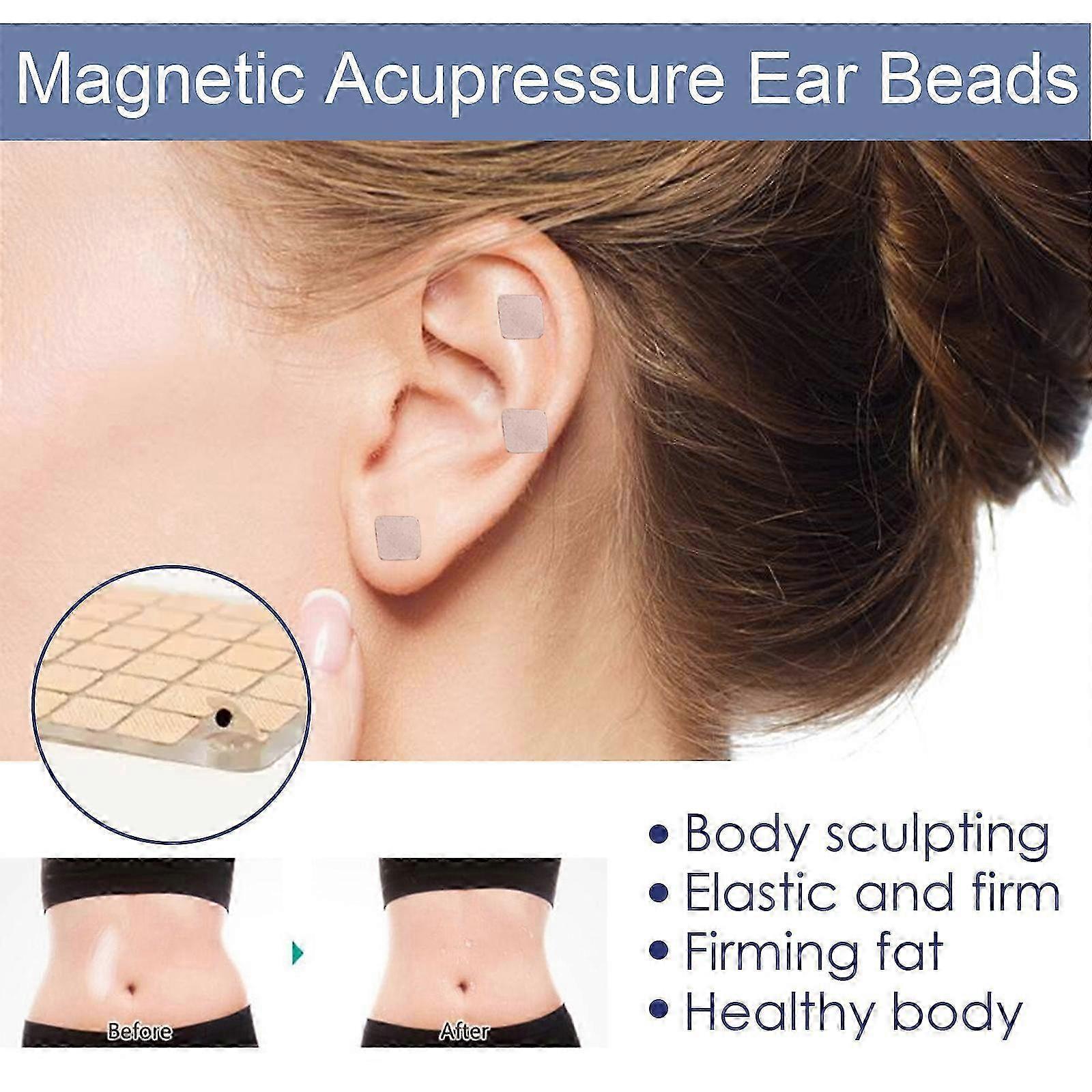 120pcs Magnetic Acupressure Ear Beads, Ear Pressure Patch, Magnet Lose ...