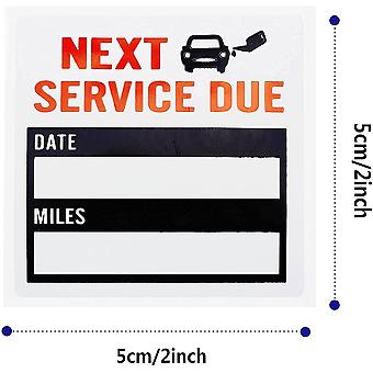 Oil Change Stickers 300 Pcs 2x2" Service Black Stickers, Next Service ...