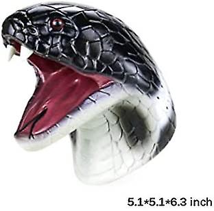 Soft Rubber Cobra Hand Puppet Realistic Snake Head Open Movable Mouth ...