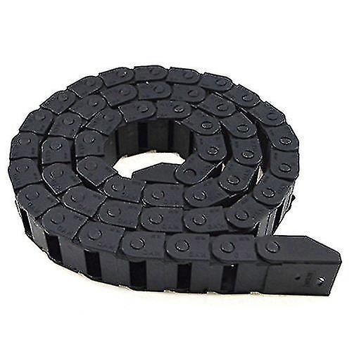 Black Plastic Flexible Nested Semi Closed Drag Chain Cable Wire Carrier ...