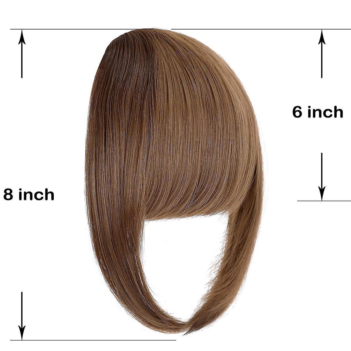 Bangs Hair Clip Extension French Bang Clip in Thick Natural Full Front ...