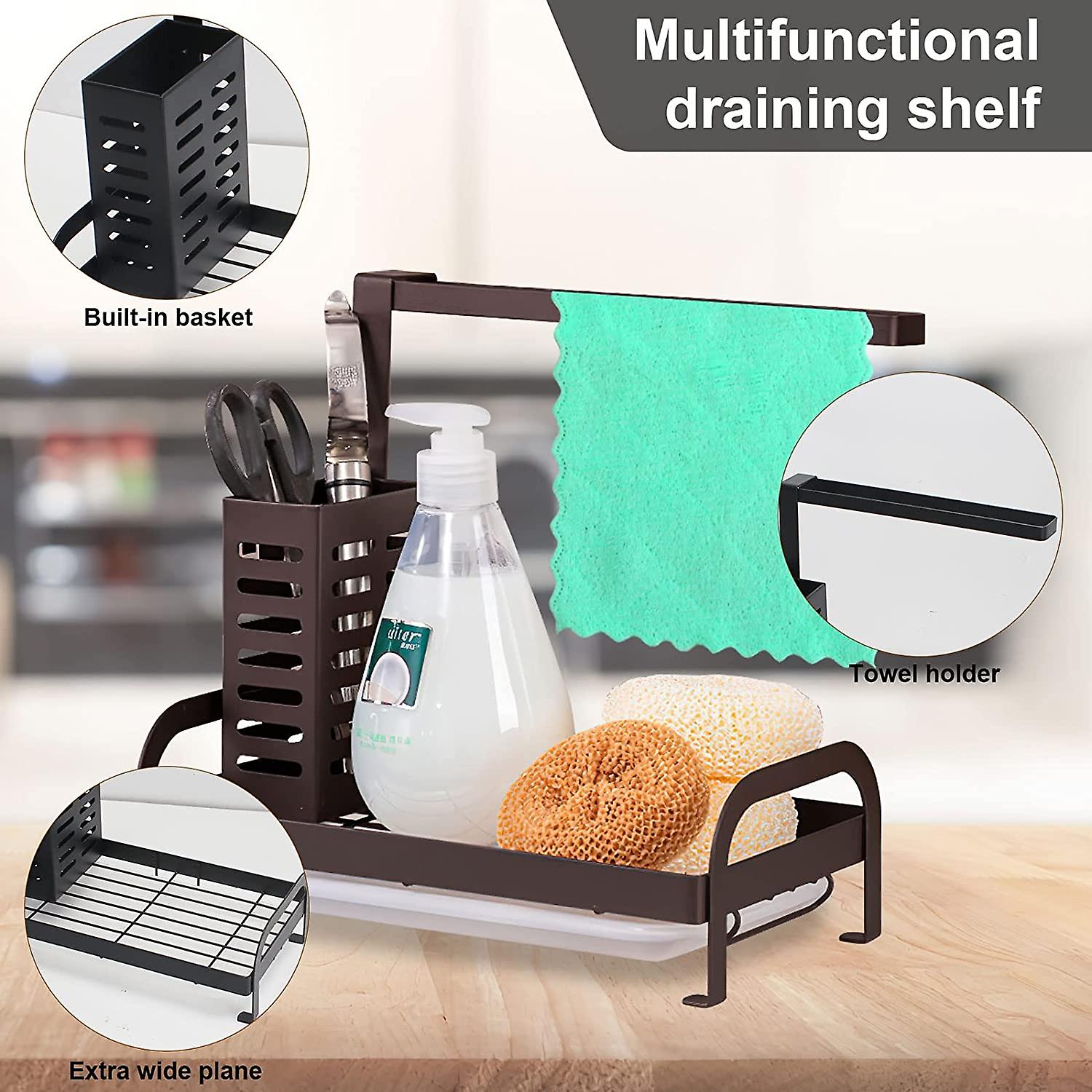 Kitchen Sink Organizer, Kitchen Sink Storage for Detergent/Sponge/Spoon ...