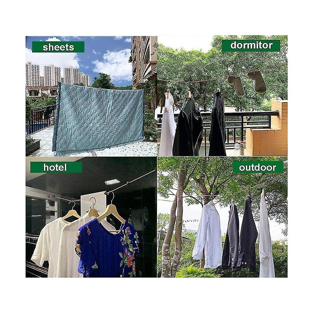 Extendable Clothes Line, 8 M Retractable Clothes Line, Dryer, With 10 ...