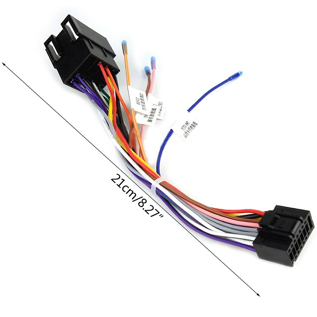 16 Pin to ISO Cable Adapter 16P Plug ISO Connector Wiring Harness ...