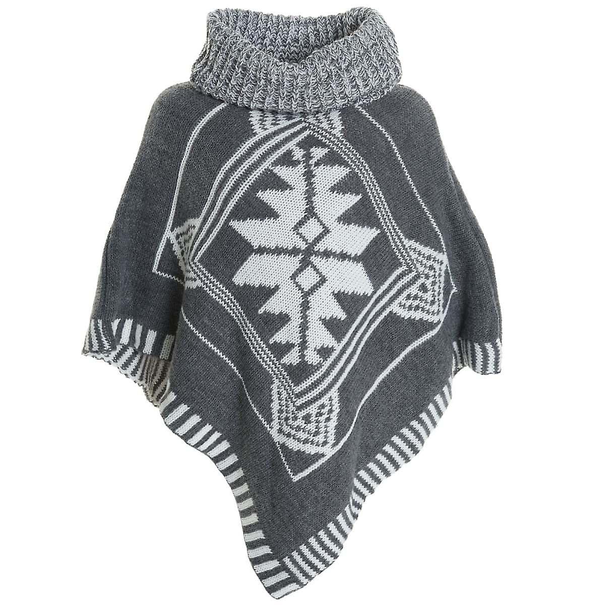 Girl's poncho with shawl collar | Fruugo UK