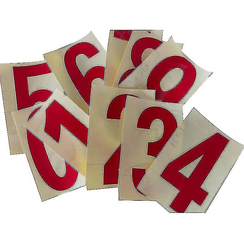 20pcs Waterproof Reflective Sticker Numbers 0-9 | Fruugo UK