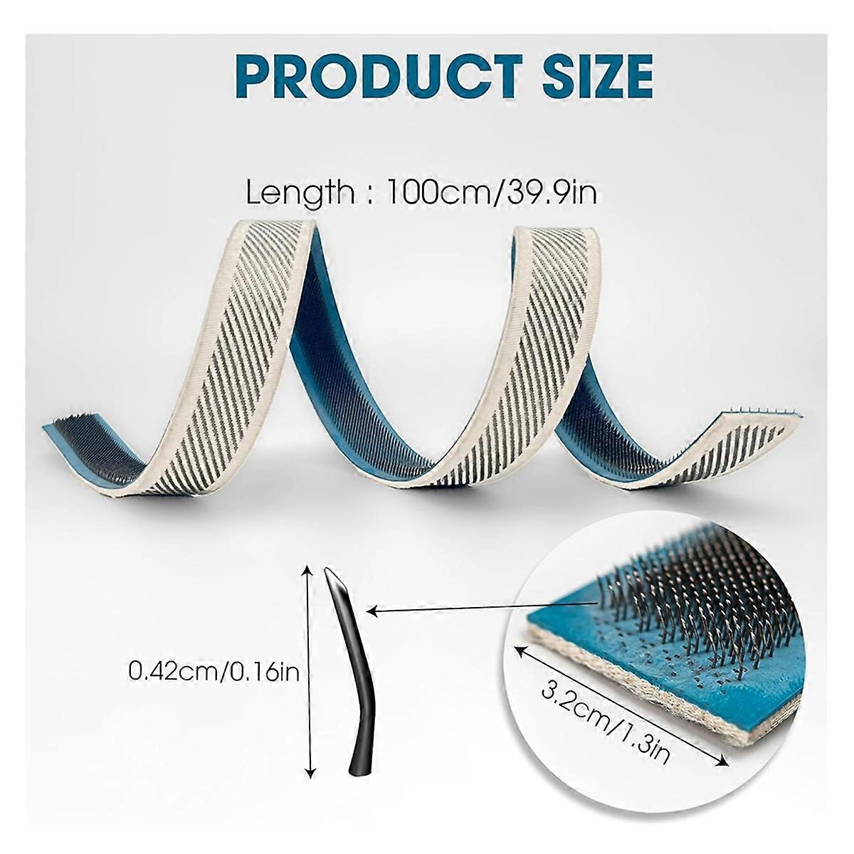 Gripper Strip for Hooking Tufting Frame, 40 Inches Length, Repair ...