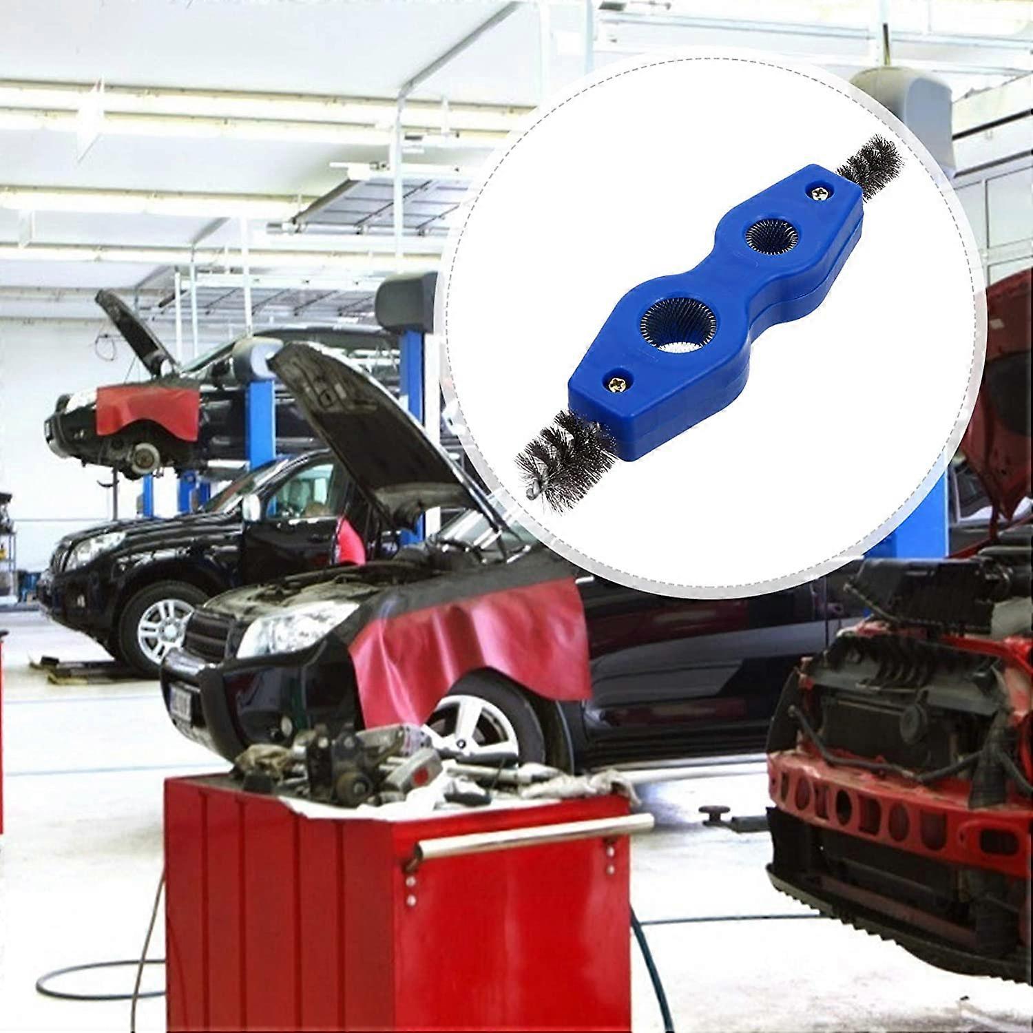 Car Battery Brush Battery Terminal Cleaning Brush, 4 in 1 Steel Wire ...