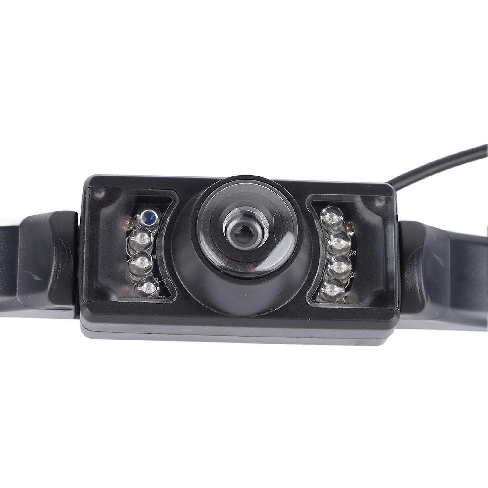 Car Long License Plate Frame Camera HD Night Vision 8 Lights Reverse ...