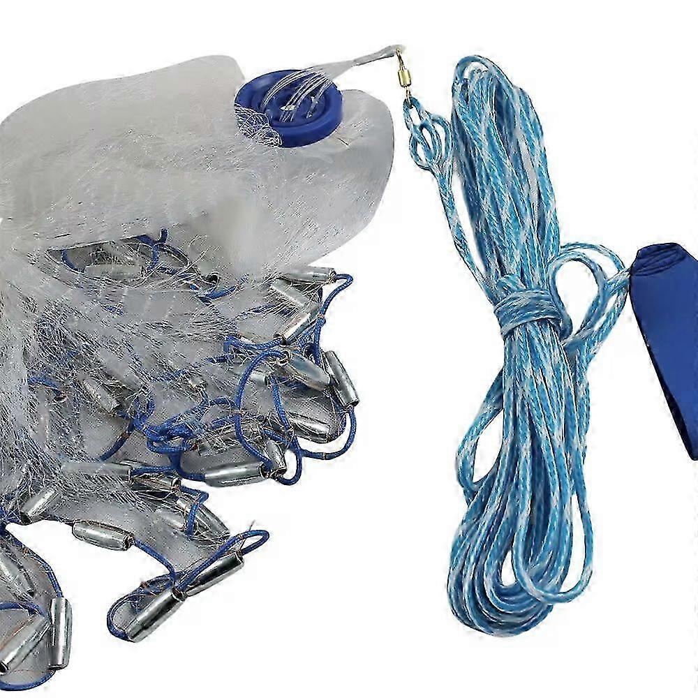 4.2m Hand Cast Fishing Net 14ft Bait Fish Net | Fruugo UK