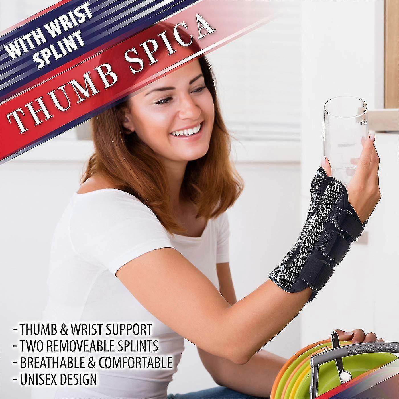 Thumb Spica Splint & Wrist Brace Både En Handledsskena Och Tumskena För ...