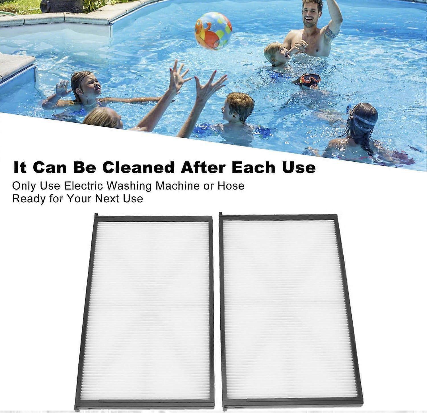 Pack of 2 Robotic Pool Cleaner Filters, Replacement Filter Cartridges ...