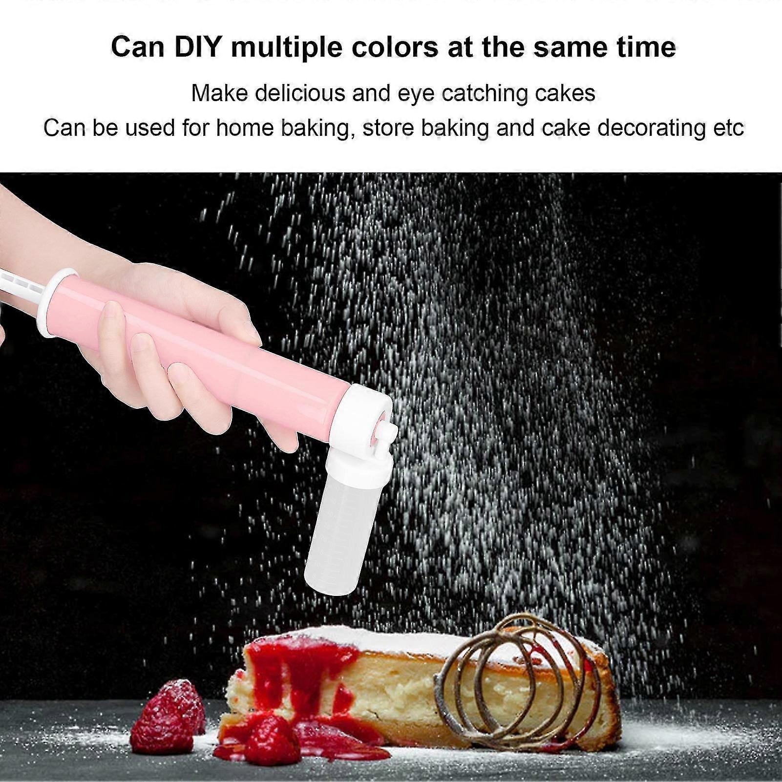 Cake Decorating Kit - Manual Airbrush for DIY Pastry Chocolate - Leak ...