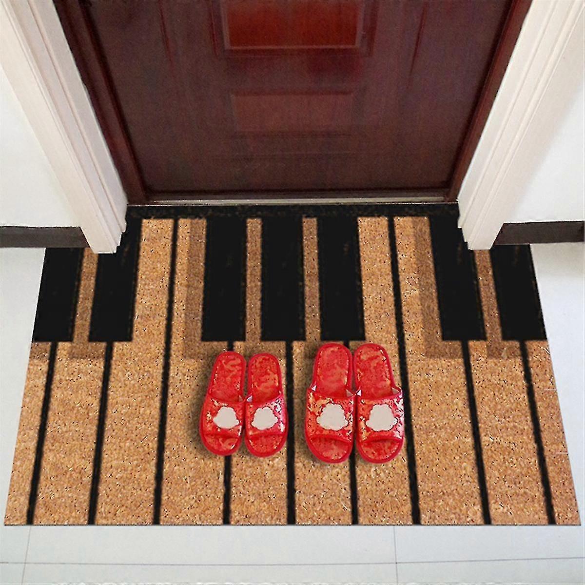 Piano Keys Music Notes Front Door Mat -outdoor/indoor Entrance Door Mat ...