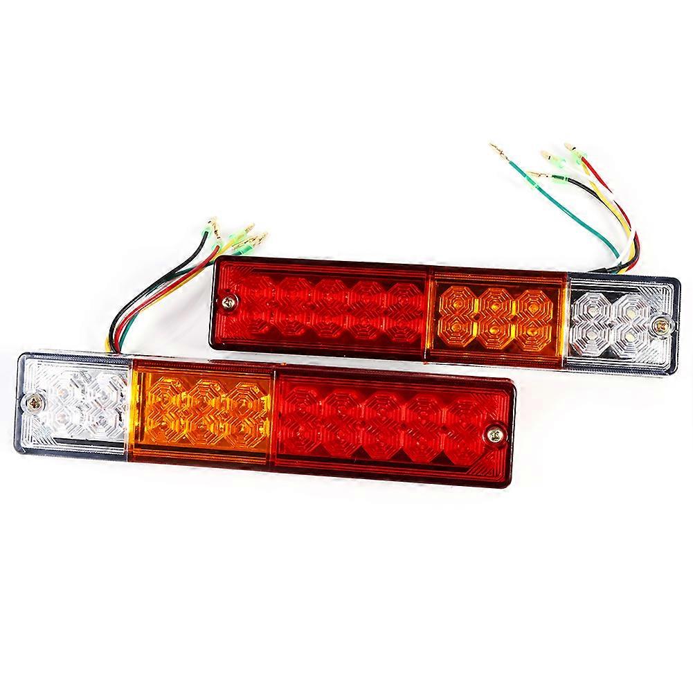 2pcs LED Tail Rear Reverse Lights Turn Ute Truck Trailer Caravan ...