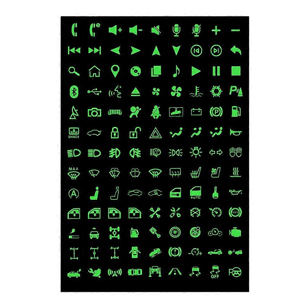 Multifunction Button Stickers Car Luminous Sticker Car Light Stickers ...