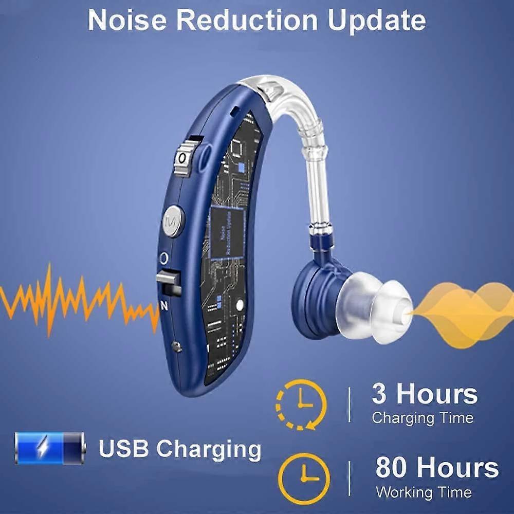 Best USB Hearing Aid with Charger Medical Ear Apparatus Volume Control ...