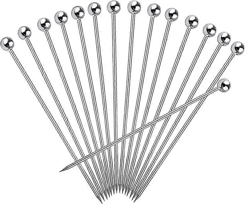12pcs Cocktail Picks,stainless Steel Martini Picks,cocktail Toothpicks ...