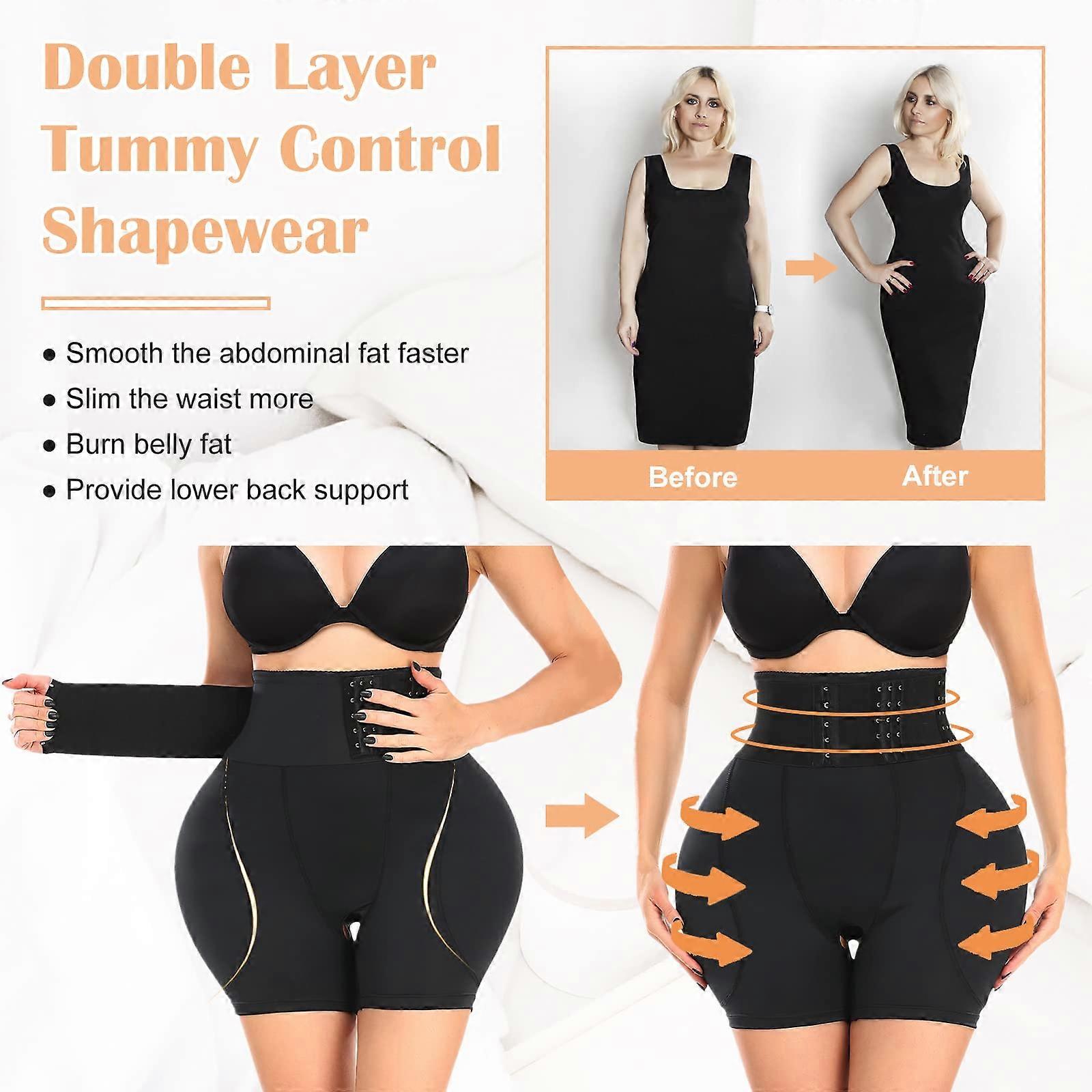Hip Pads for Women Shapewear with Wrap Belt Hip Dip Pads Butt Lifter ...