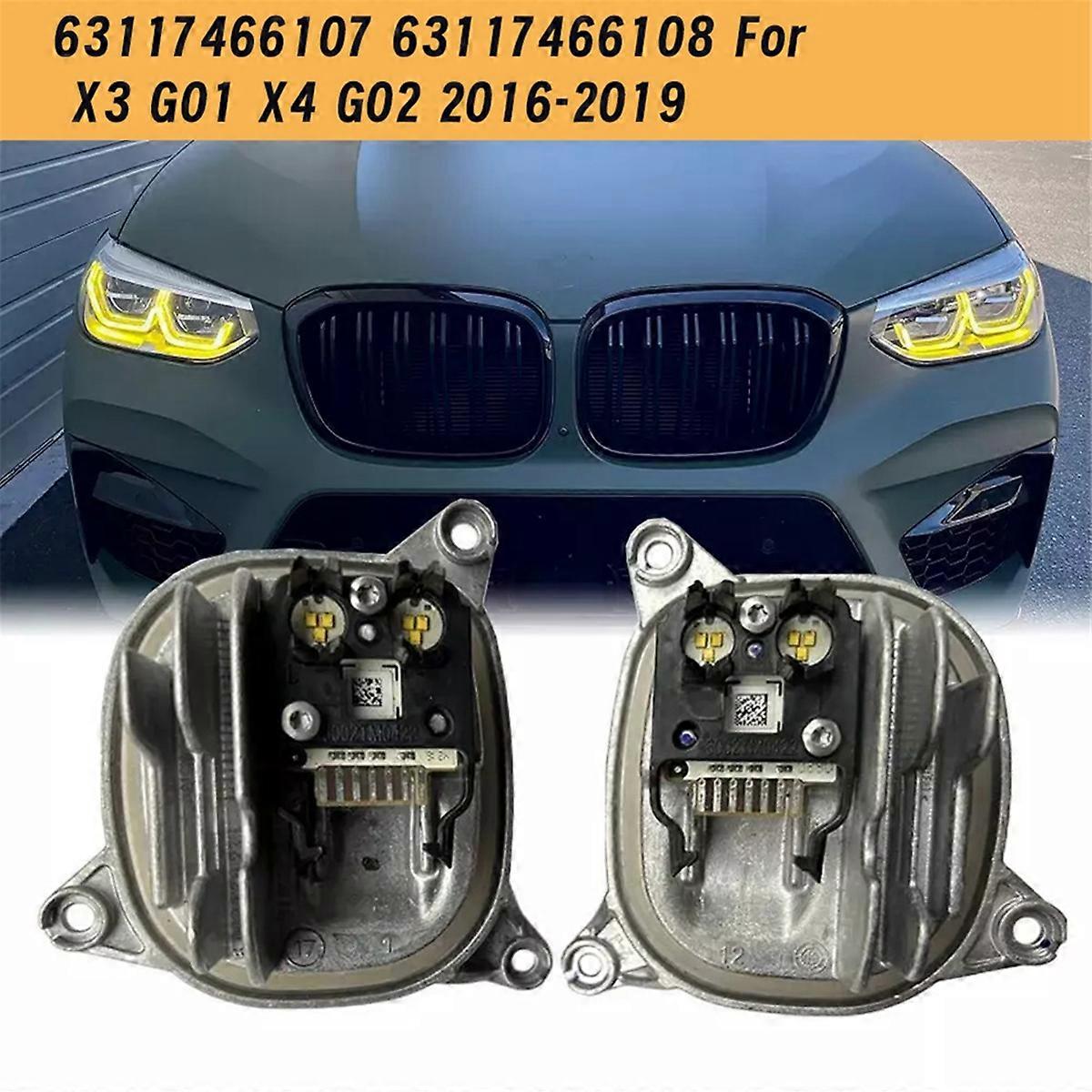 Lemon Yellow DRL LED Module for X3 G01 X4 G02 2016-2019 Eyes Daytime ...