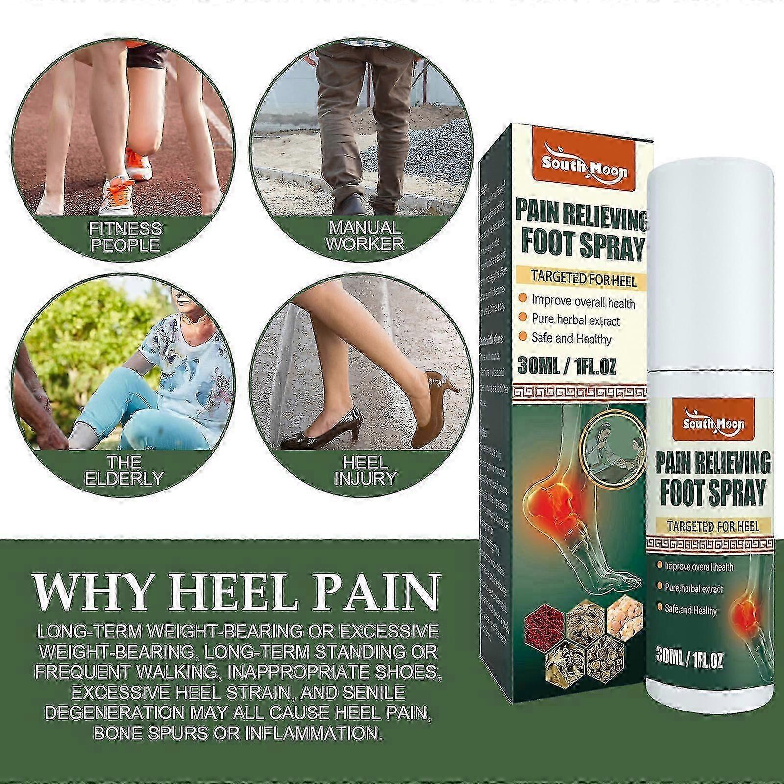 Heel Pain Spray Sole Bone Spurs Arthralgia And Myalgia Heel Pain Sole ...