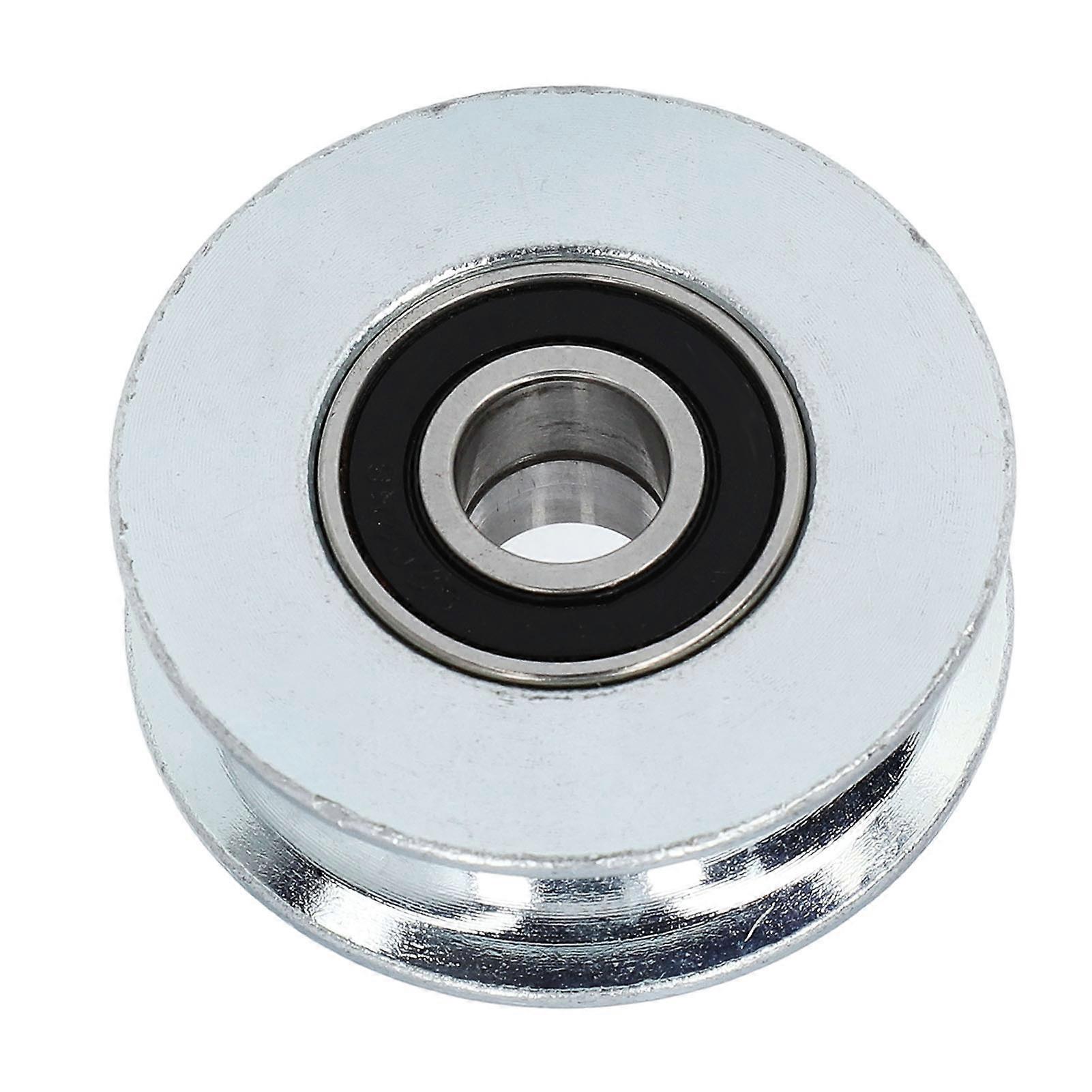 U Groove Bearing Pulley Alloy Steel Guide Wheel for Sliding Gate ...